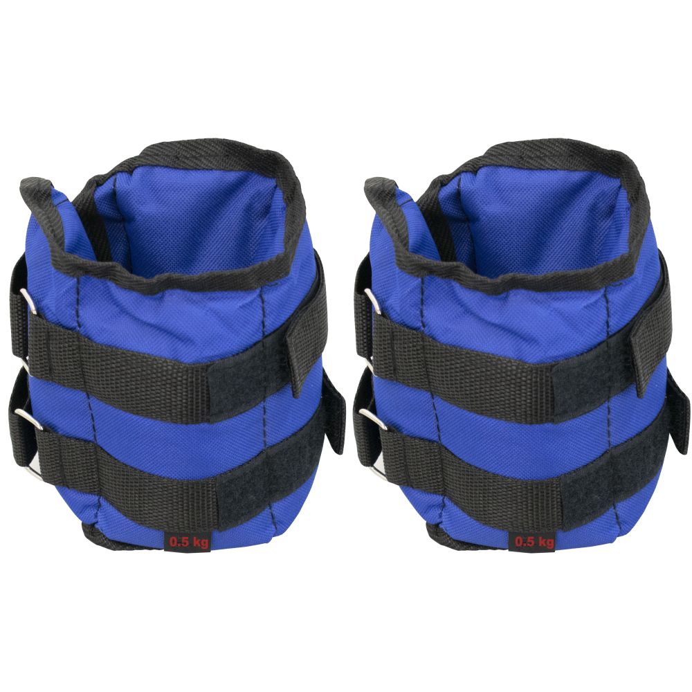 Set 3 greutati pentru maini si picioare, MAXIMA, 2 x 0.5kg, Albastru ...