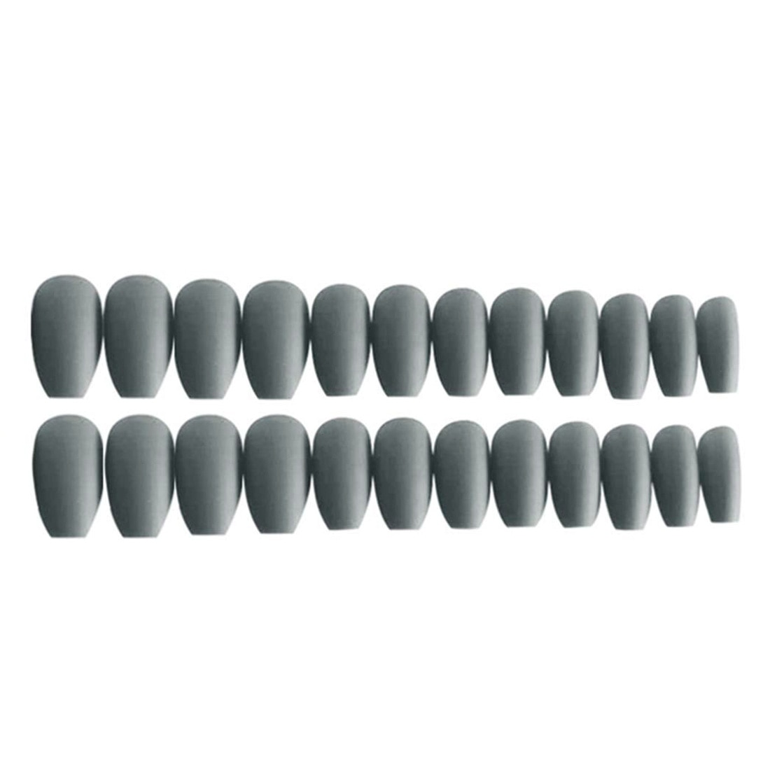 Set 24 unghii false autoadezive tip press ON, tipsuri balerina, fara ...