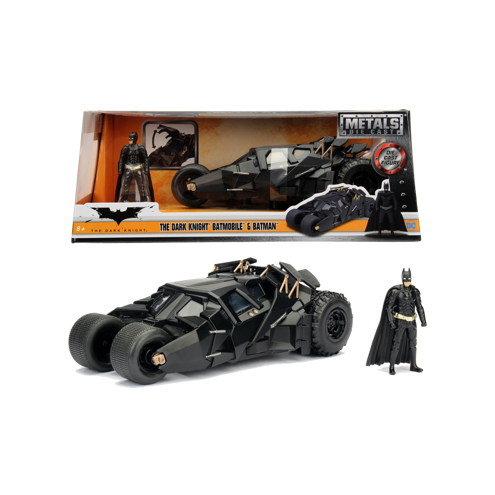 Masina, Jada Toys, Batman, 1:24, Negru - eMAG.ro