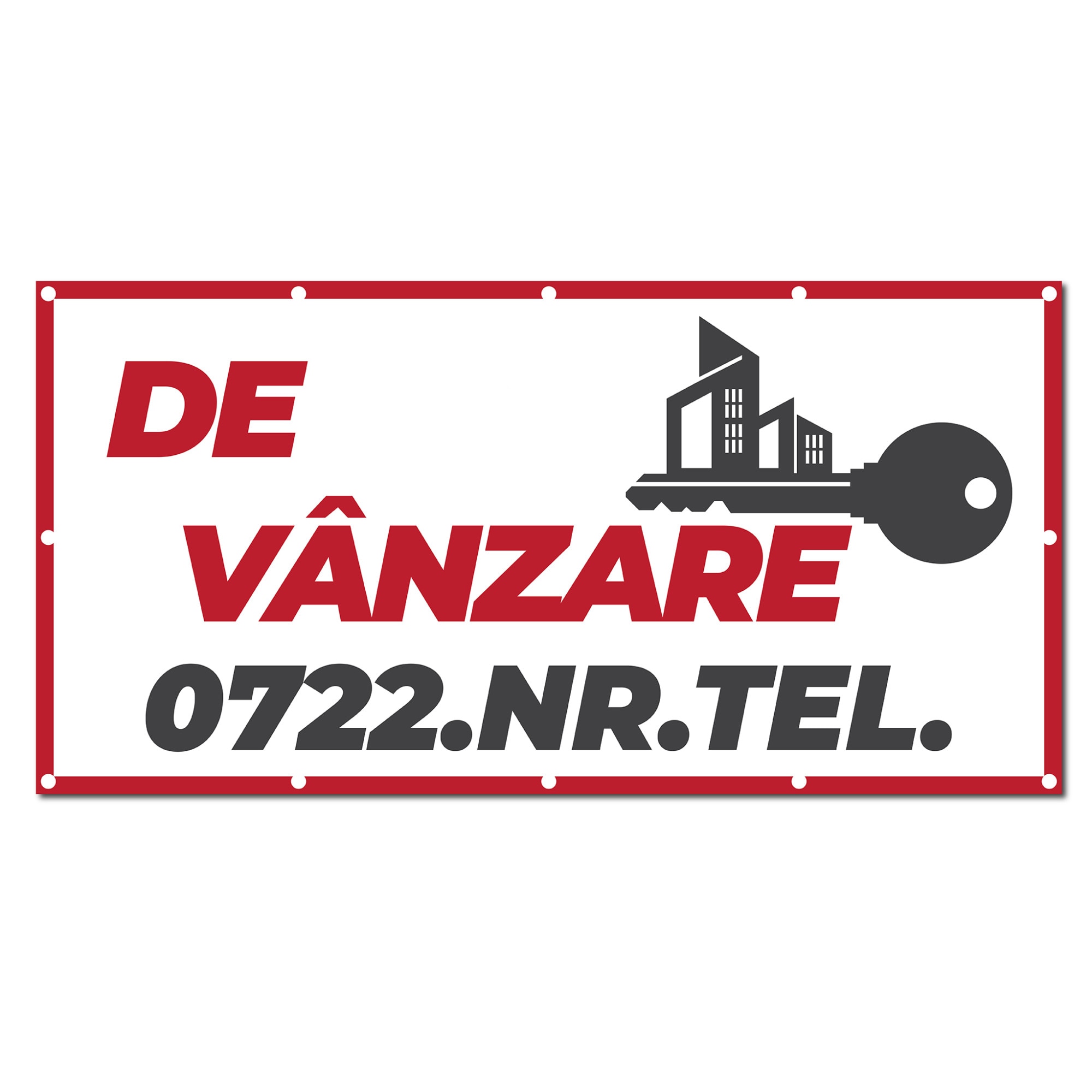 Banner poliplan 1500x750 mm "De vanzare" - eMAG.ro