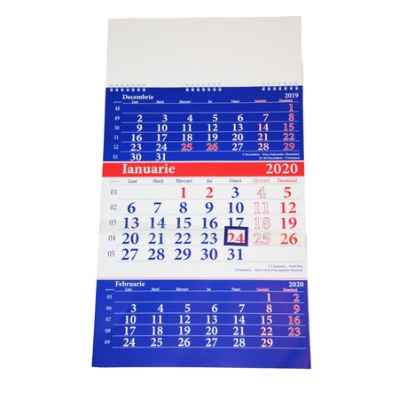 Calendar A3 de perete triptic Unicart 2020 - eMAG.ro