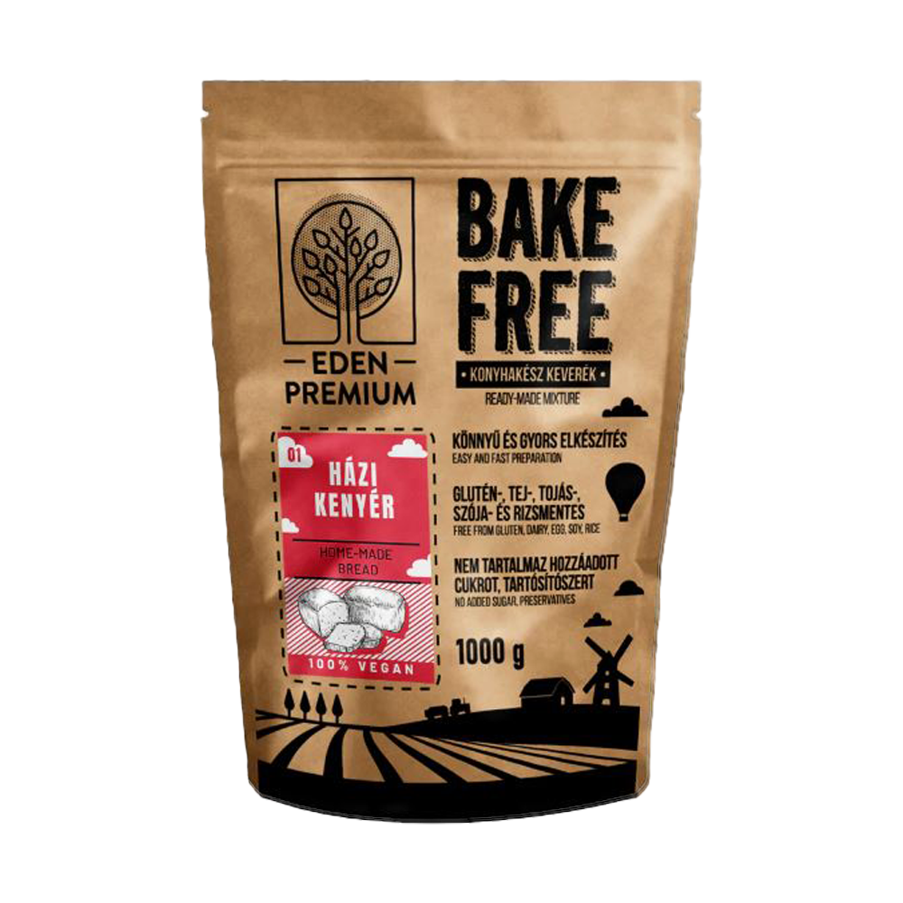 Mix faina fara gluten pentru paine de casa 1kg Bake Free Eden Premium ...