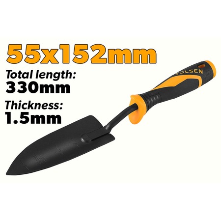 Mini lopata de gradina cu maner ergonomic, 55x152 mm, GARDENEST, Tolsen ...