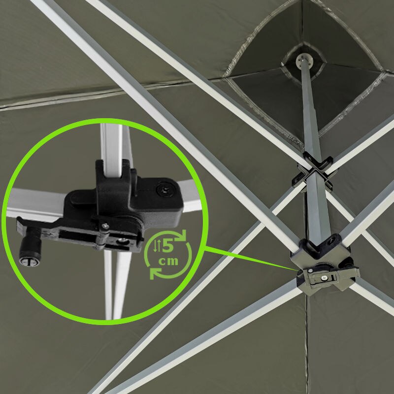 Corturi de gradina 2x2m portocaliu super aluminium - eMAG.ro