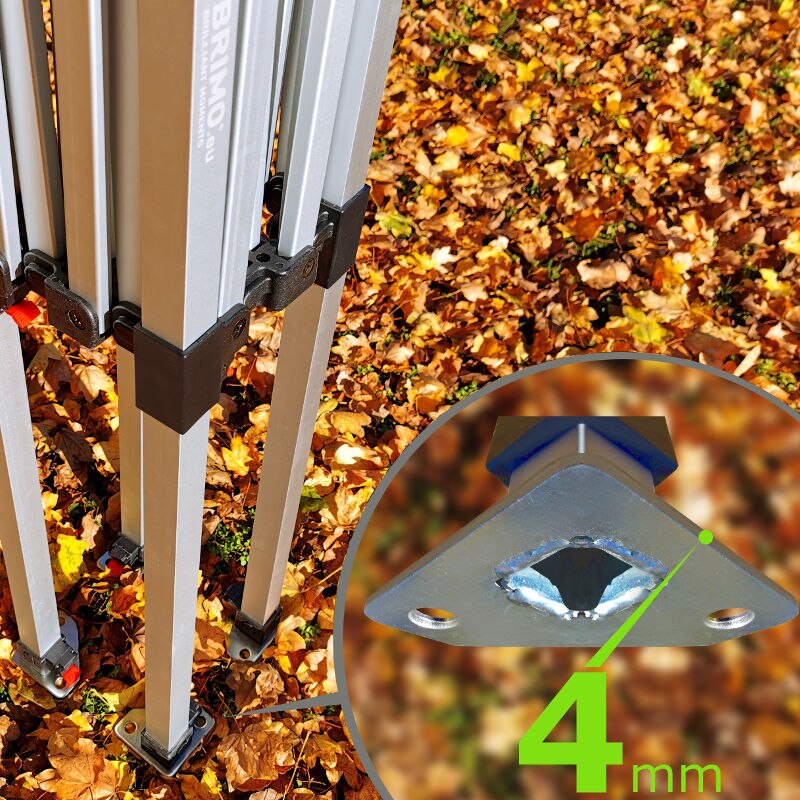 Corturi de gradina 2x2m portocaliu super aluminium - eMAG.ro