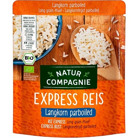 Orez bio cu bob lung, prefiert, Express Reis, Natur Compagnie 250 g ...