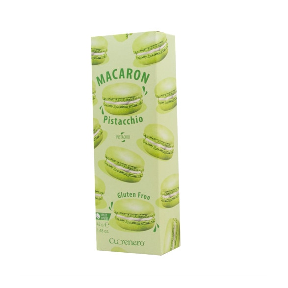 Fursecuri macaron cu faina de migdale si crema fistic, fara gluten ...
