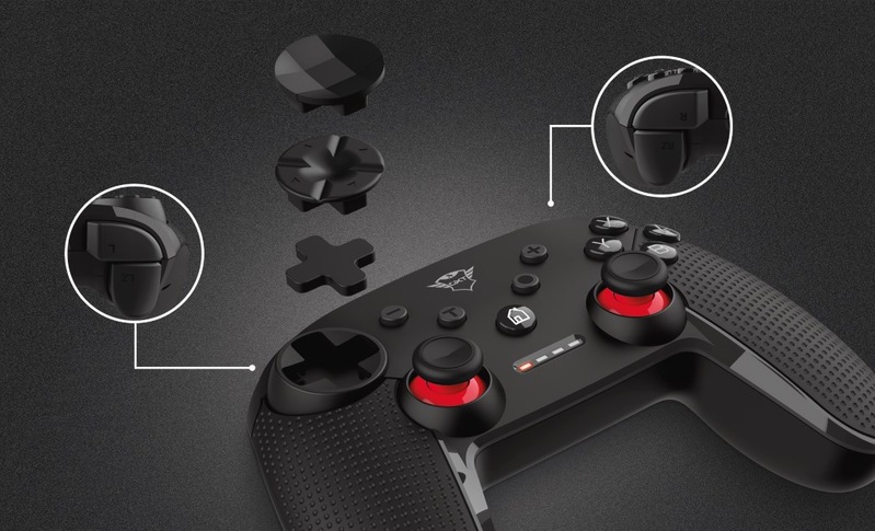 Controller Trust GXT 1230 Muta Wireless pentru PC si Nintendo Switch ...