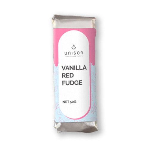 Baton Vanilla Red Fudge - vanilie & agrise, 50 gr - eMAG.ro