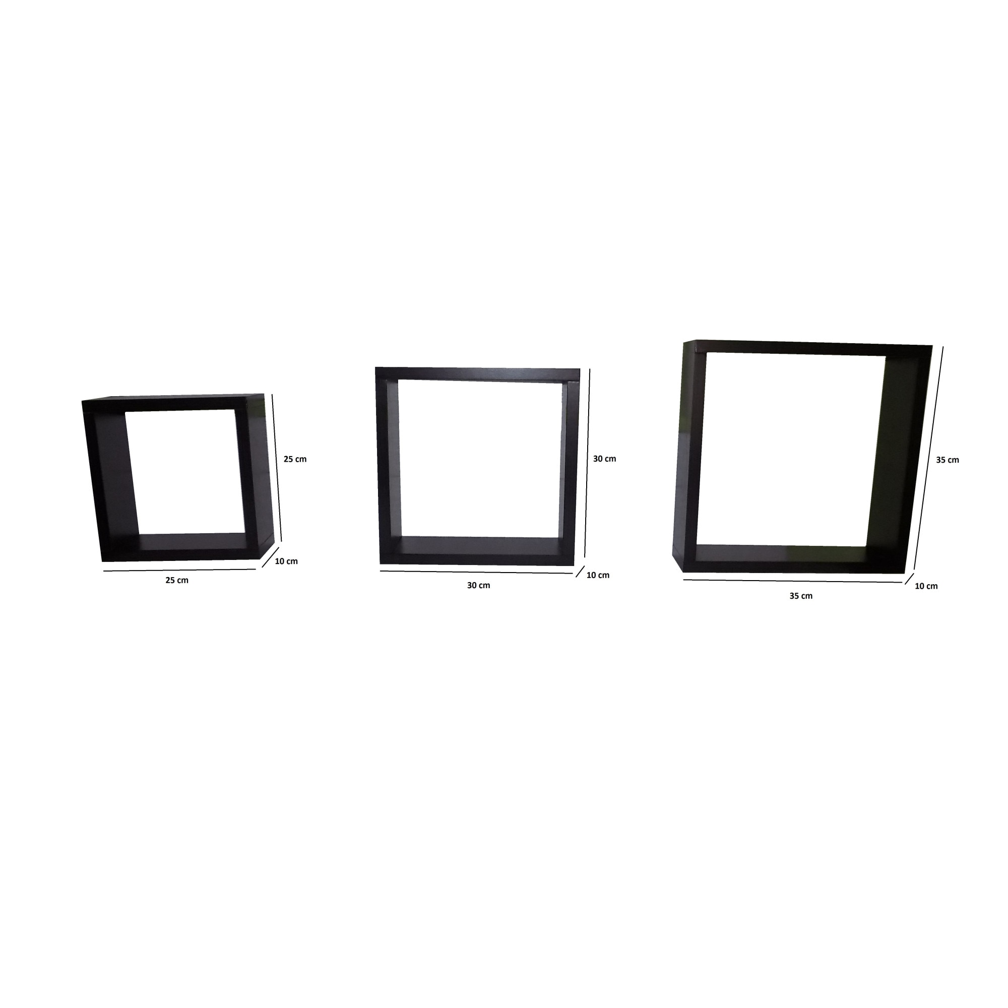 Set 3 cuburi raft perete Daily Wenge Model CW3510 - eMAG.ro