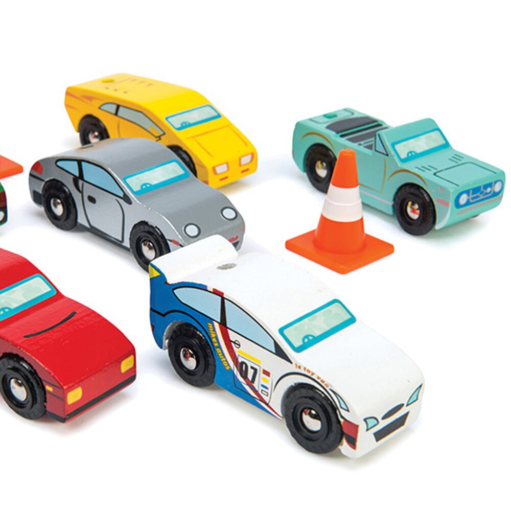 Set 6 masini din lemn, Le Toy Van, Monte Carlo, 3 ani + - eMAG.ro