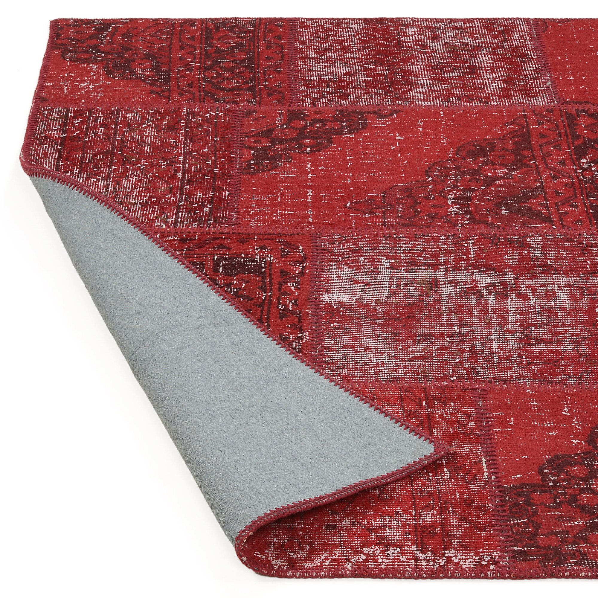 Covor PATCHWORK 200x290cm 1214 red - eMAG.ro