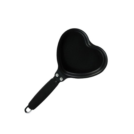 Tigaie in forma de inima, Mumuso, Albastru/Negru - eMAG.ro
