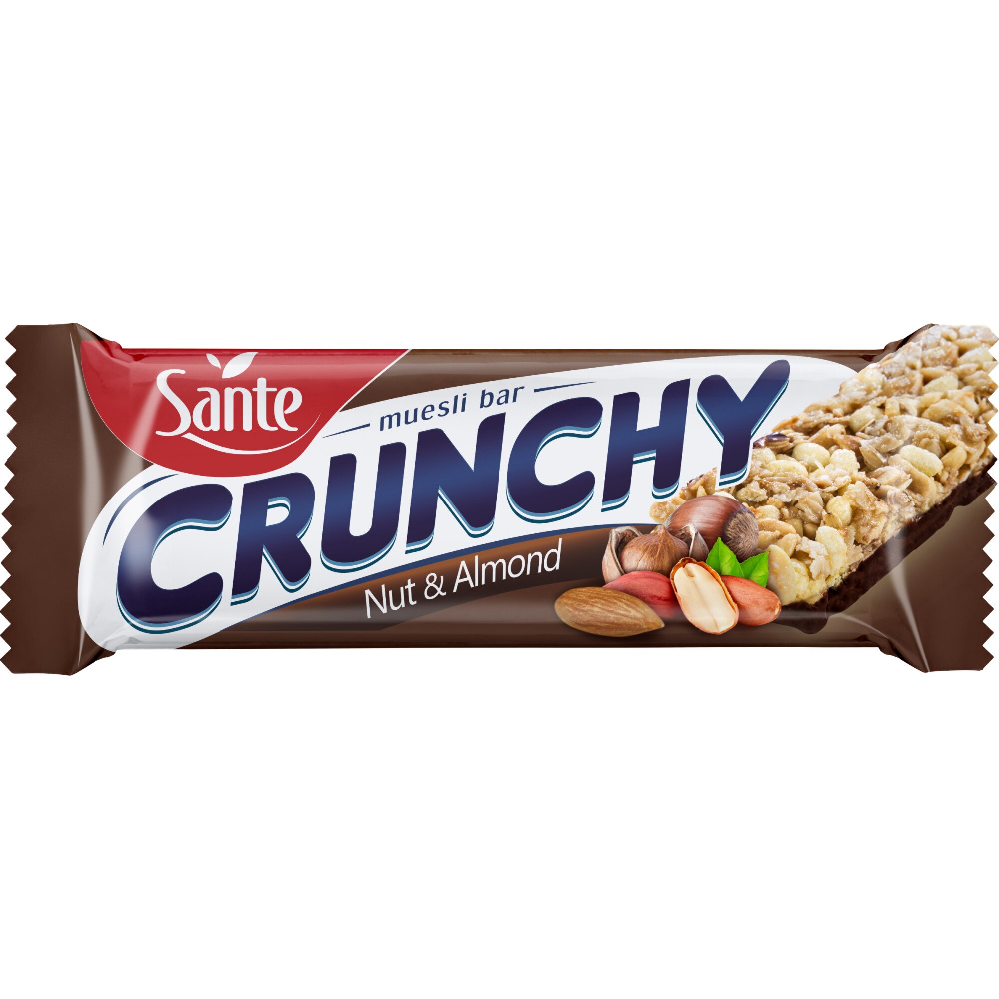 Baton cereale, Sante Crunchy Bar Nuci&Migdale&Glazura Ciocolata, 40g ...