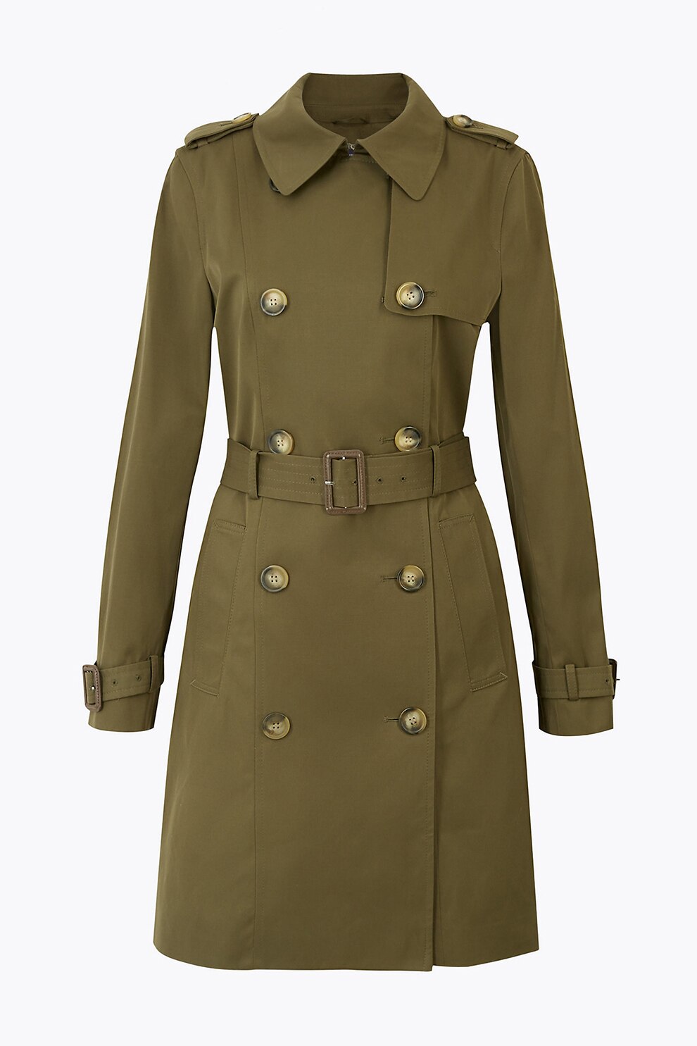 Marks & Spencer, Trenci impermeabil, Verde militar, 18 - eMAG.ro