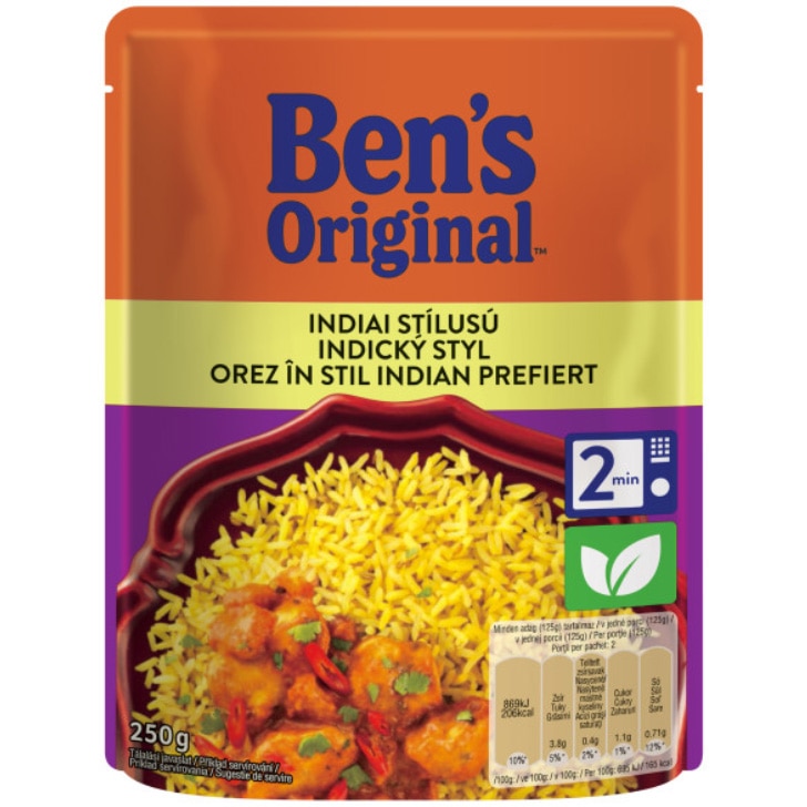 Orez in stil indian prefiert Ben's Original, 250g - eMAG.ro