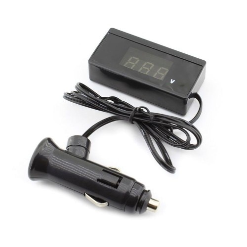 Voltmetru auto cu mufa de bricheta, 12V, 24V - 116432 - eMAG.ro