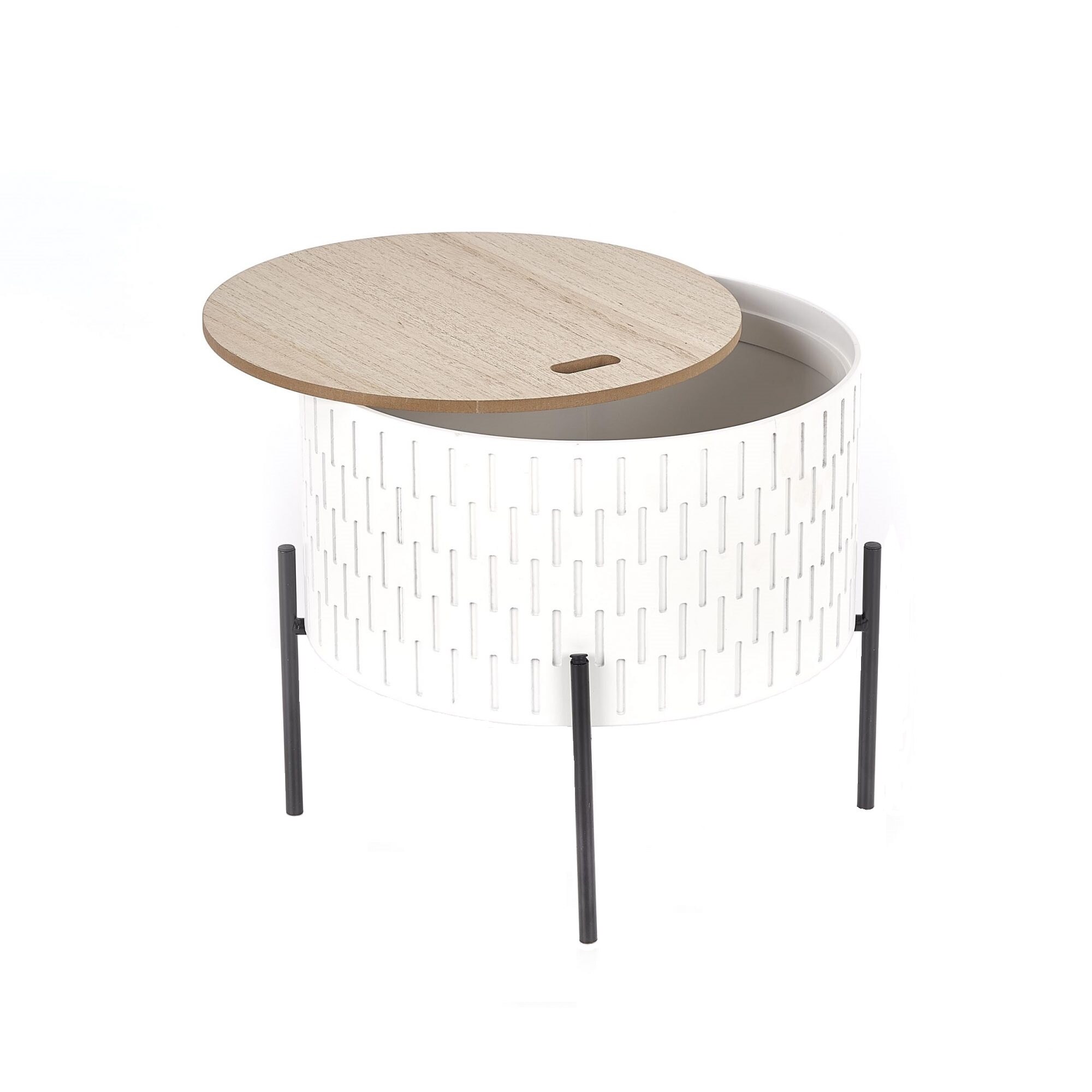 Masuta Sintra alba rotunda - eMAG.ro