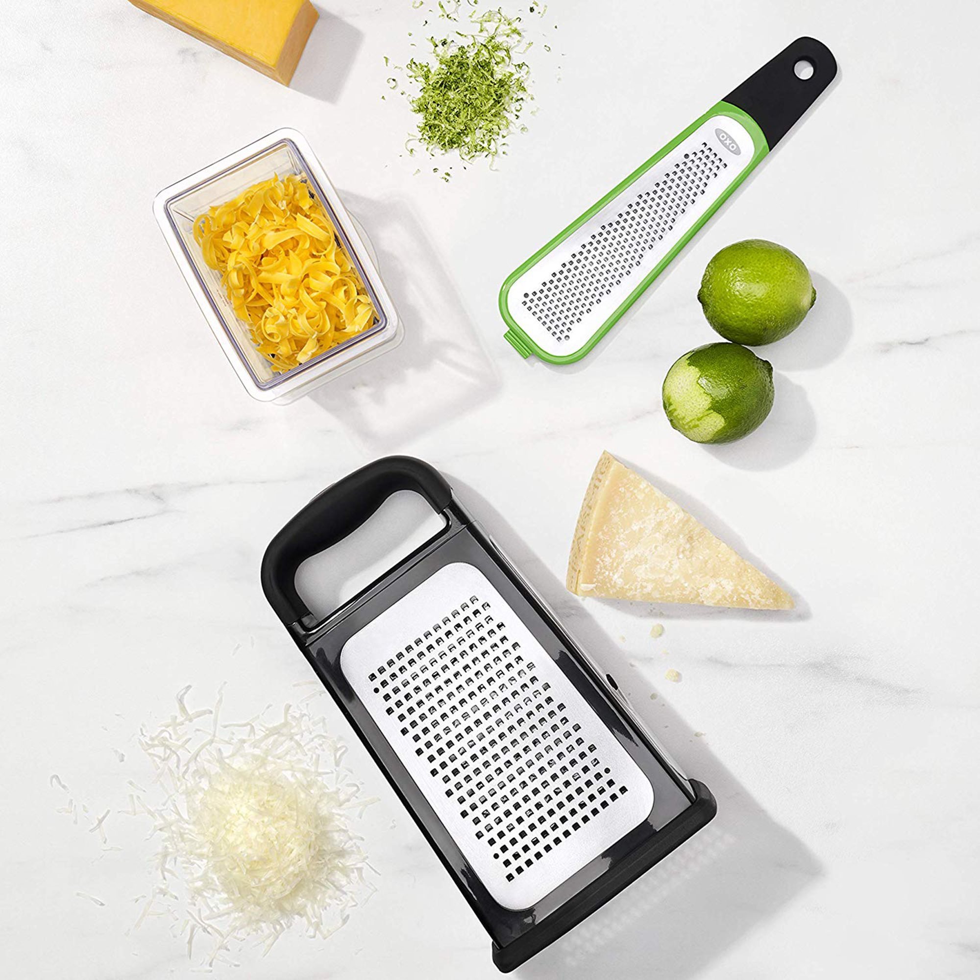 Razatoare multifunctionala, inox, cu recipient - OXO - eMAG.ro
