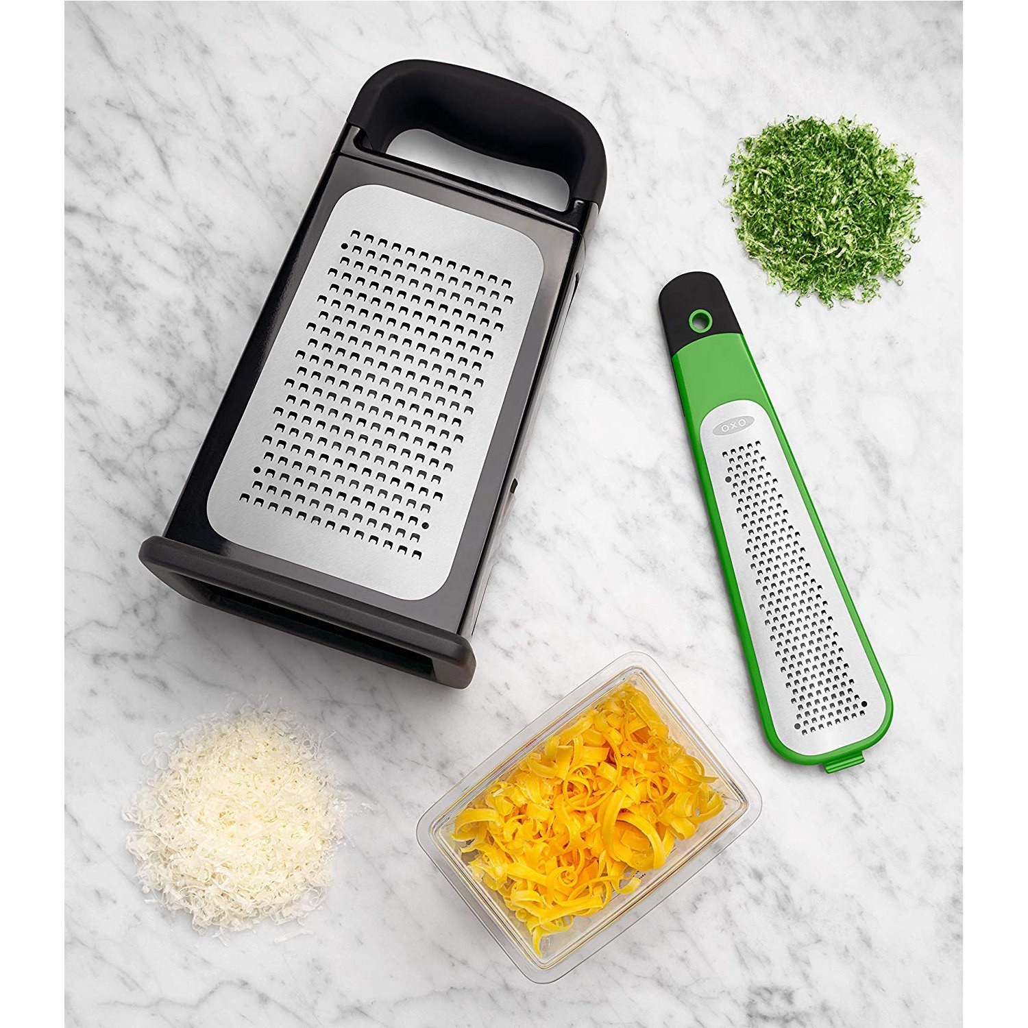 Razatoare multifunctionala, inox, cu recipient - OXO - eMAG.ro
