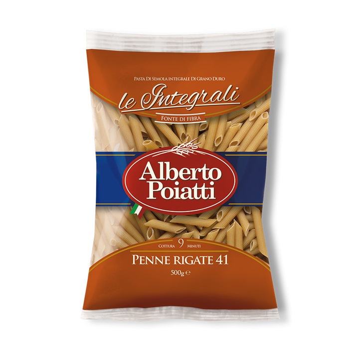 Paste penne rigati Alberto Poiatti, 1kg, timp de gatire 10 minute - eMAG.ro