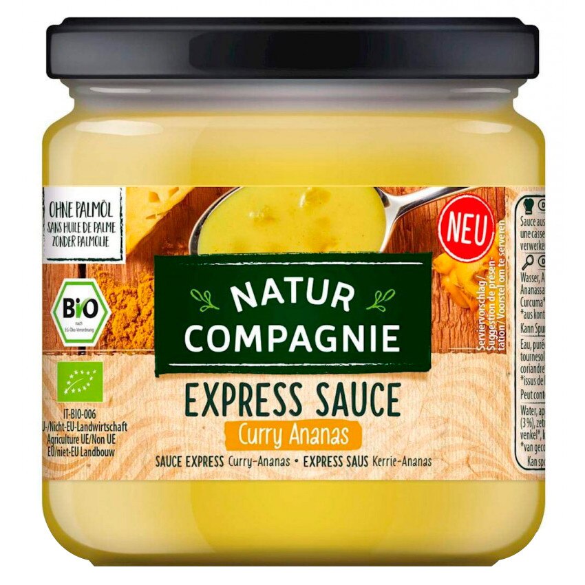 Sos asiatic bio de curry si ananas, Express Sauce, Natur Compagnie 325 ...