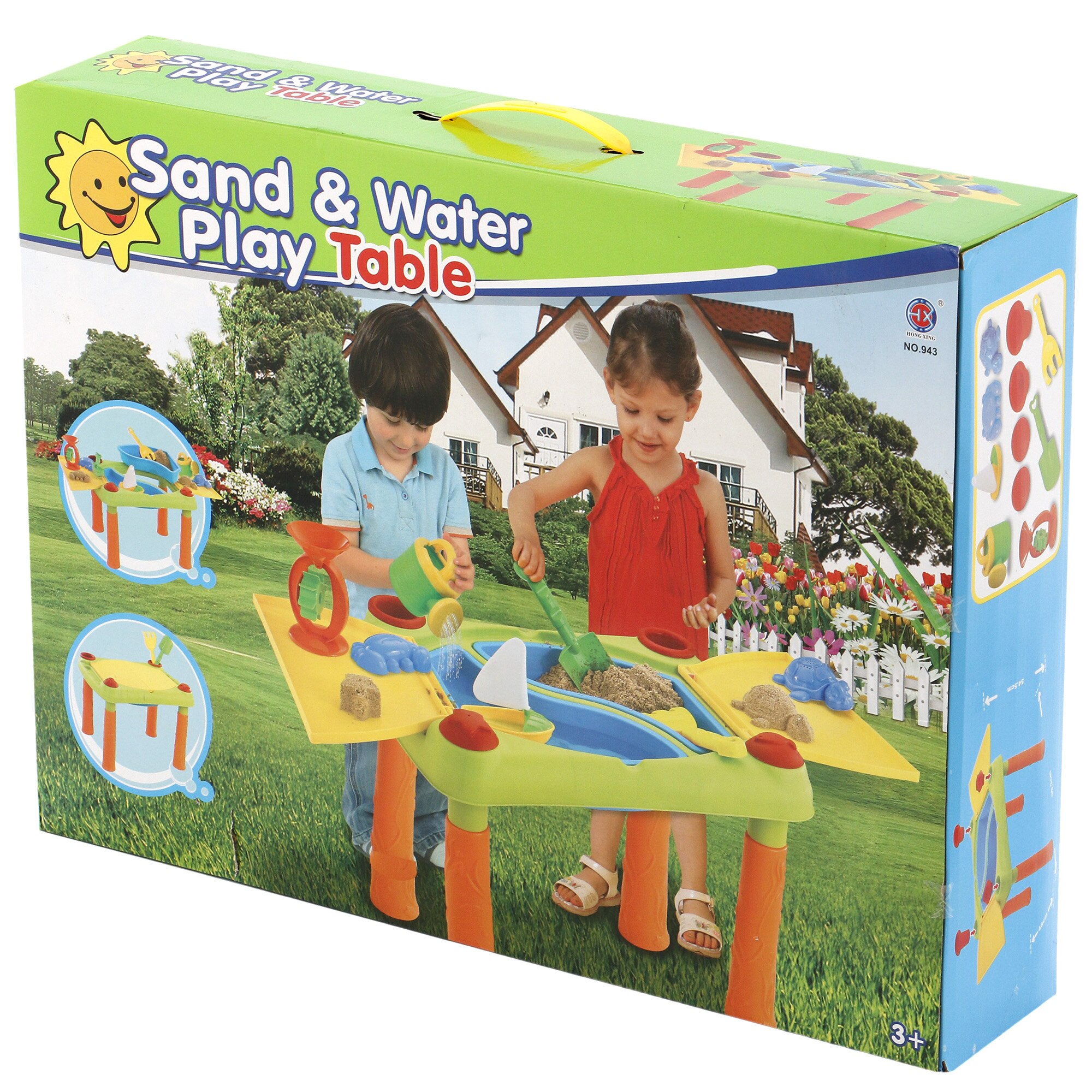 Masuta de joaca pentru apa si nisip Mappy, 7 accesorii - eMAG.ro