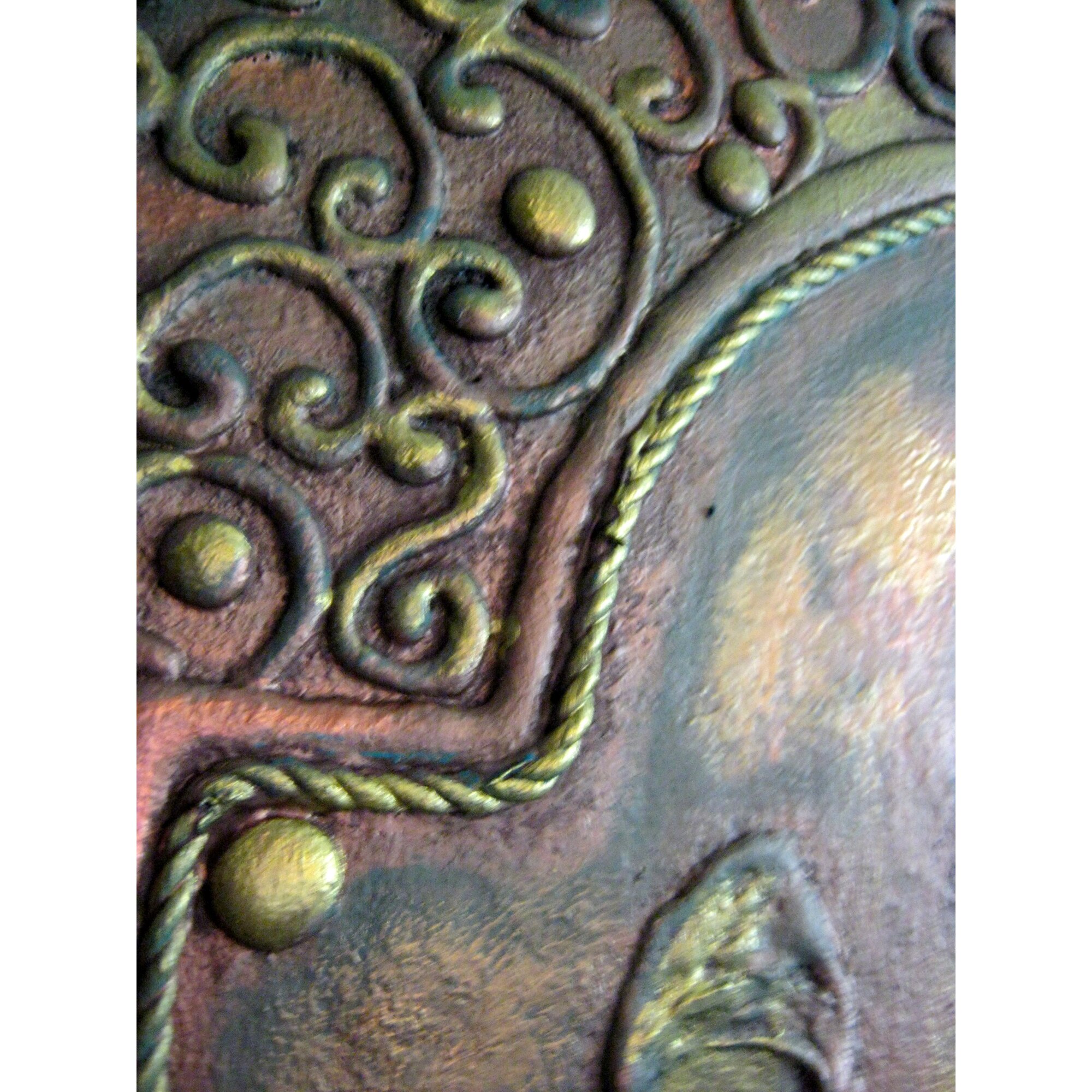 Tablou triptic, WALL PAINTING AND DECOR, pictat manual, acrilic pe lemn ...