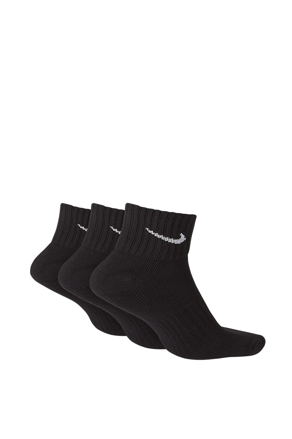 Sosete unisex Nike 3PPK Value Cotton Quarter, Negru, Alb, L - eMAG.ro