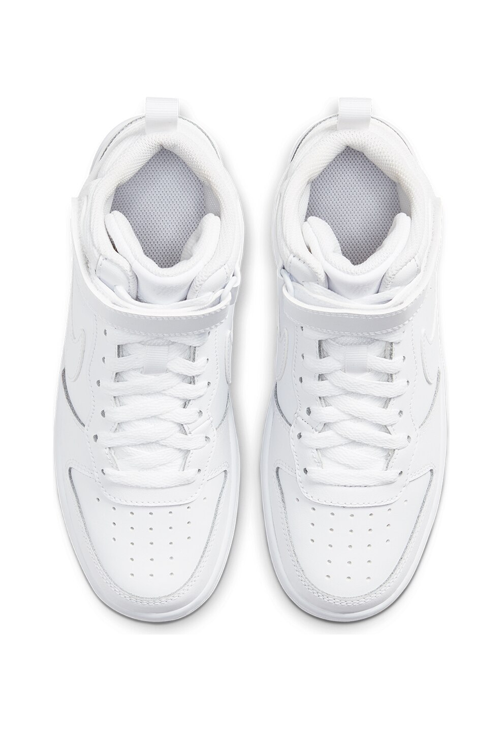 Nike, Pantofi pentru baschet Court Borough Mid 2, Alb, 37.5 EU - eMAG.ro