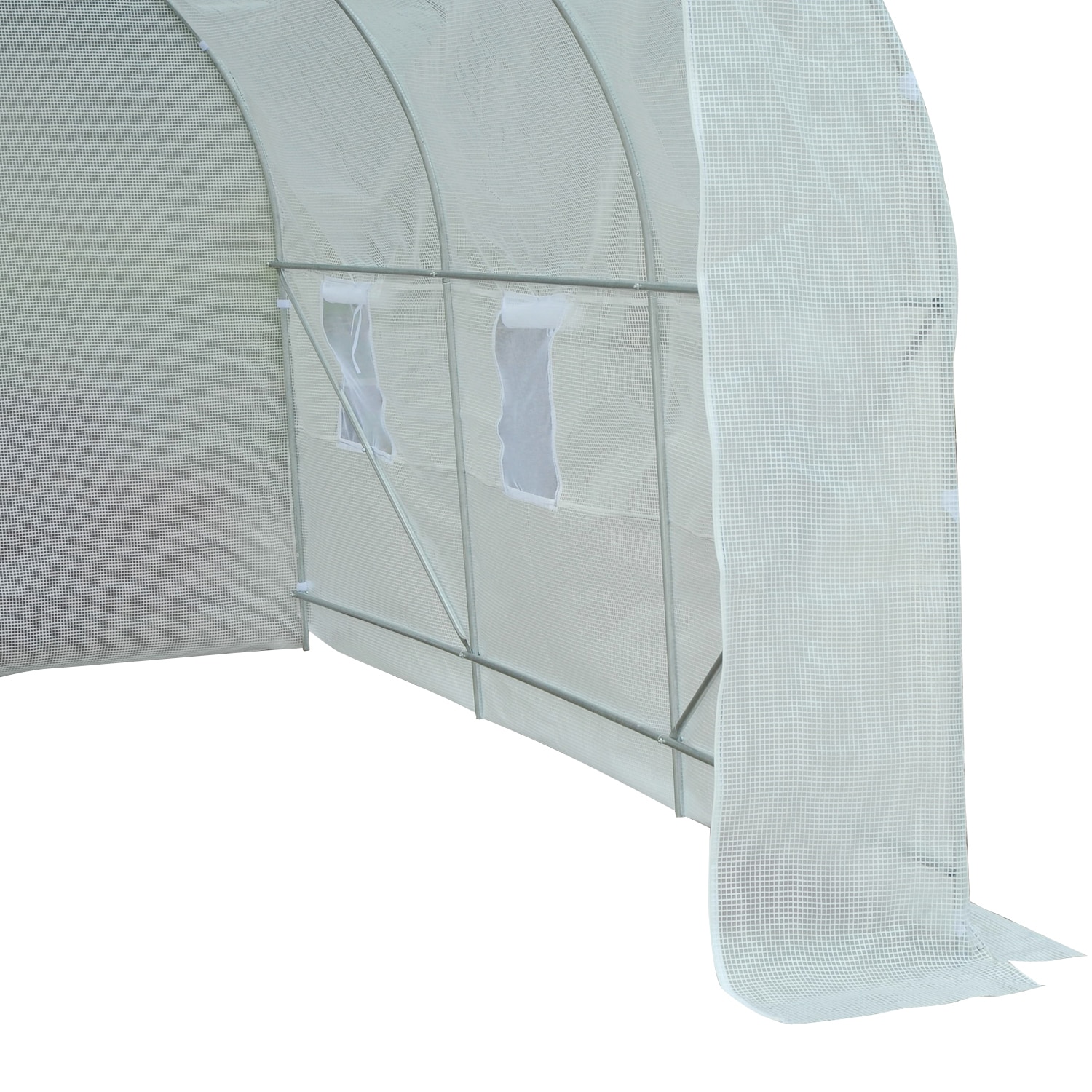 Sera de gradina pentru tunel exterior pentru plante din PE cu tevi de ...