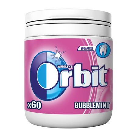 Guma de mestecat cu arome de fructe si menta 60 buc Orbit Bubblemint ...