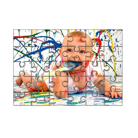 Puzzle pentru copii, personalizat cu poza si mesaj la alegere, 30 de ...