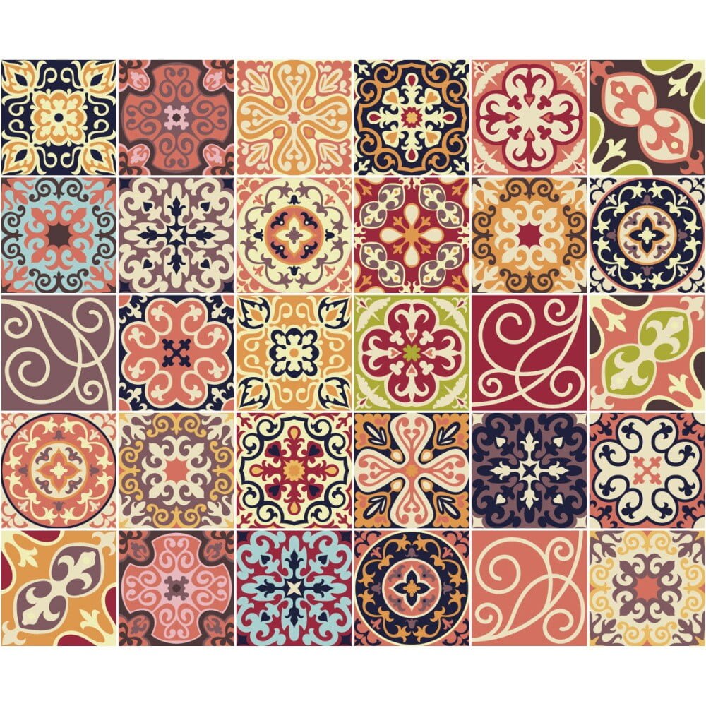 Set 30 Stickere decorative, Ambiance Sticker, Multicolor, 10 x 10 cm ...