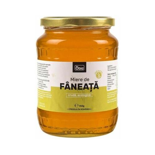 Miere de Faneata Cruda Bio 950gr Obio - eMAG.ro