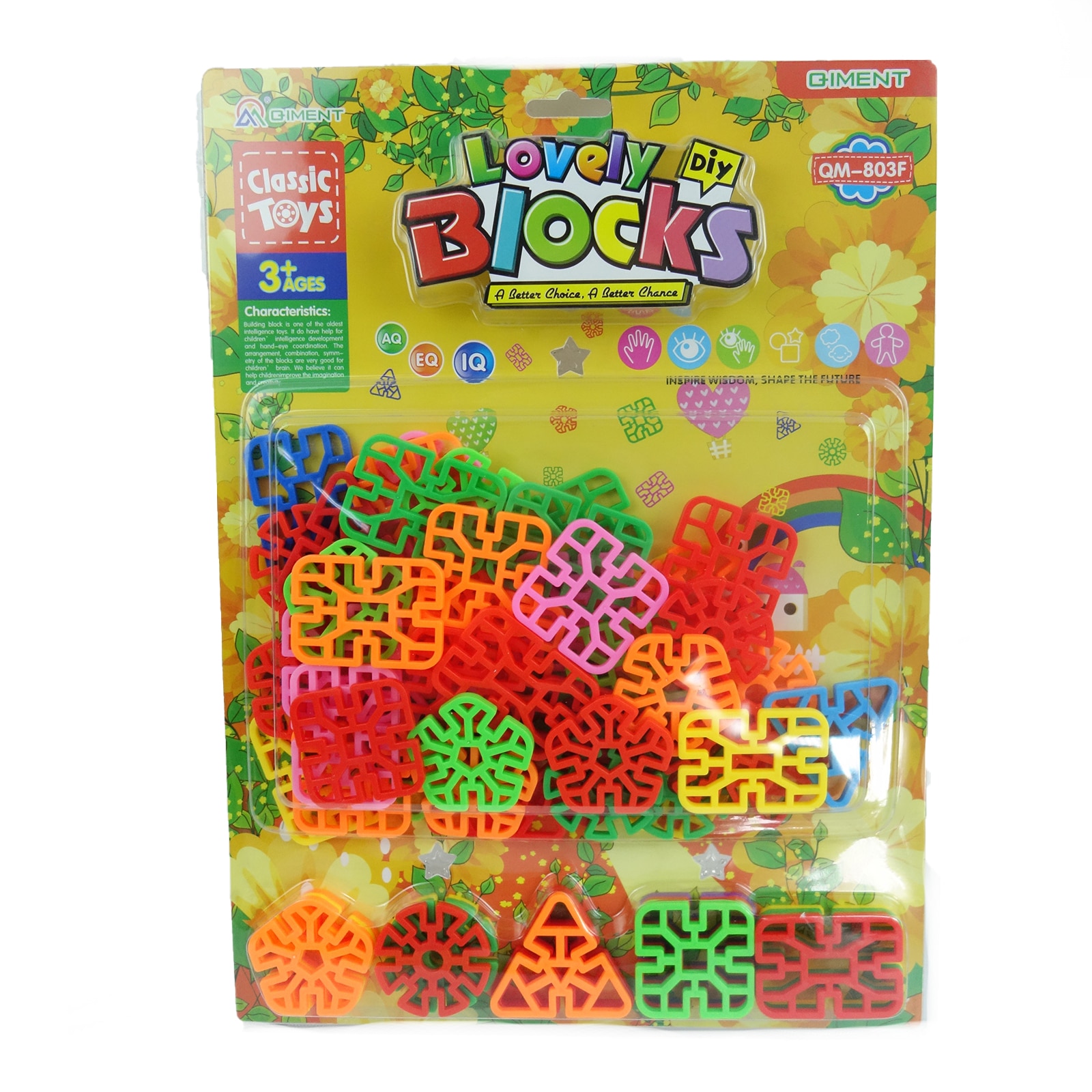 Joc de constructie, model forme geometrice, colorate, plastic - eMAG.ro