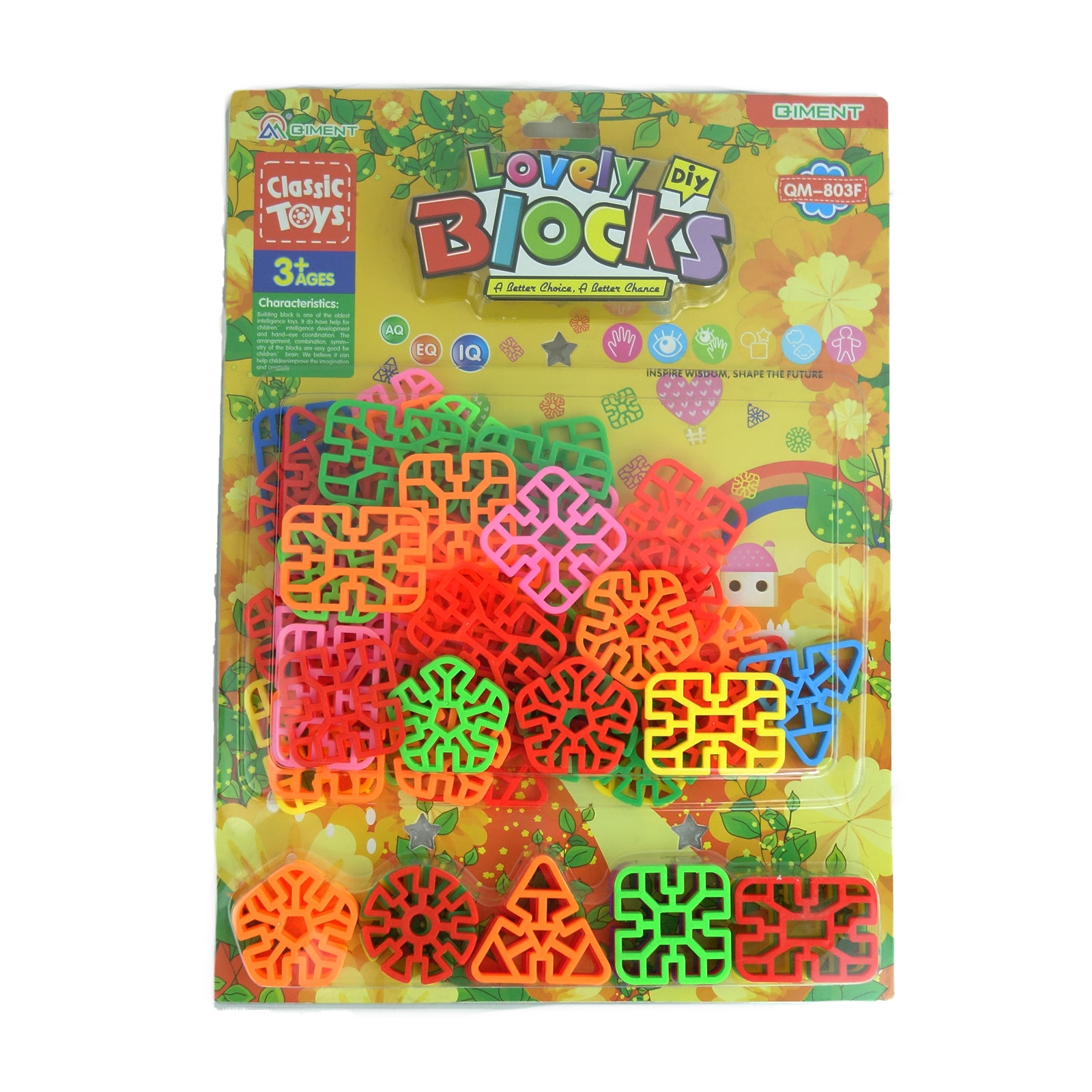 Joc de constructie, model forme geometrice, colorate, plastic - eMAG.ro