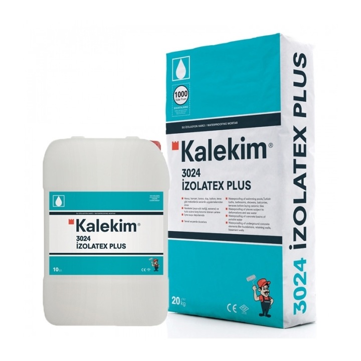 Hidroizolatie flexibila bicomponenta KALEKIM IZOLATEX PLUS, kit A+B (20 ...
