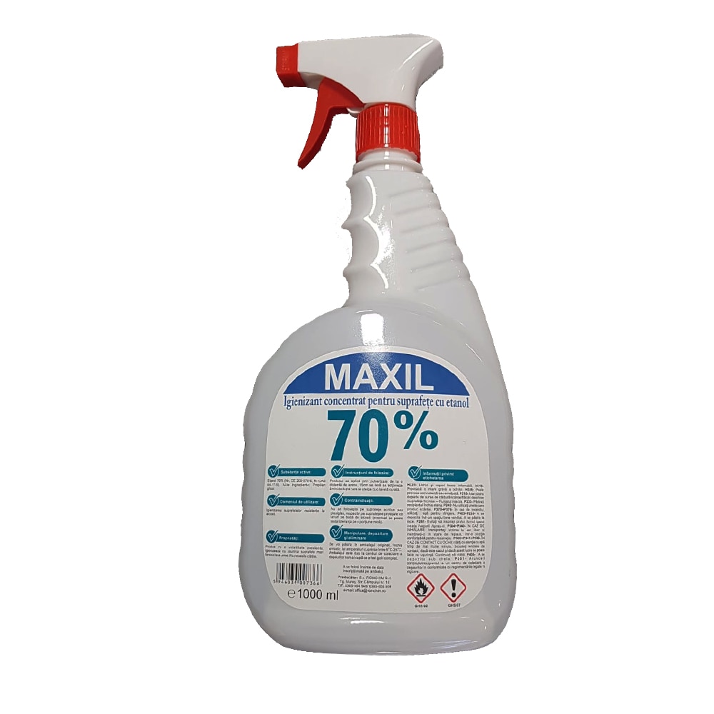 Solutie igienizanta concentrata pentru suprafete Maxil 1l - eMAG.ro
