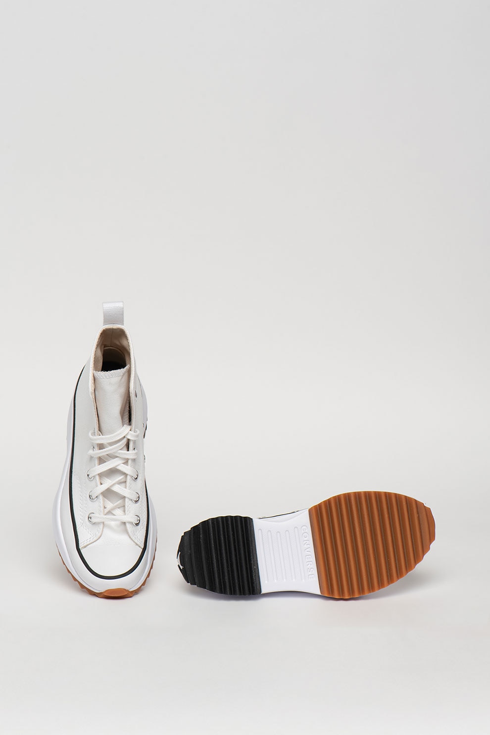 Converse, Tenisi inalti unisex cu talpa flatform Run Star Hike, Alb ...