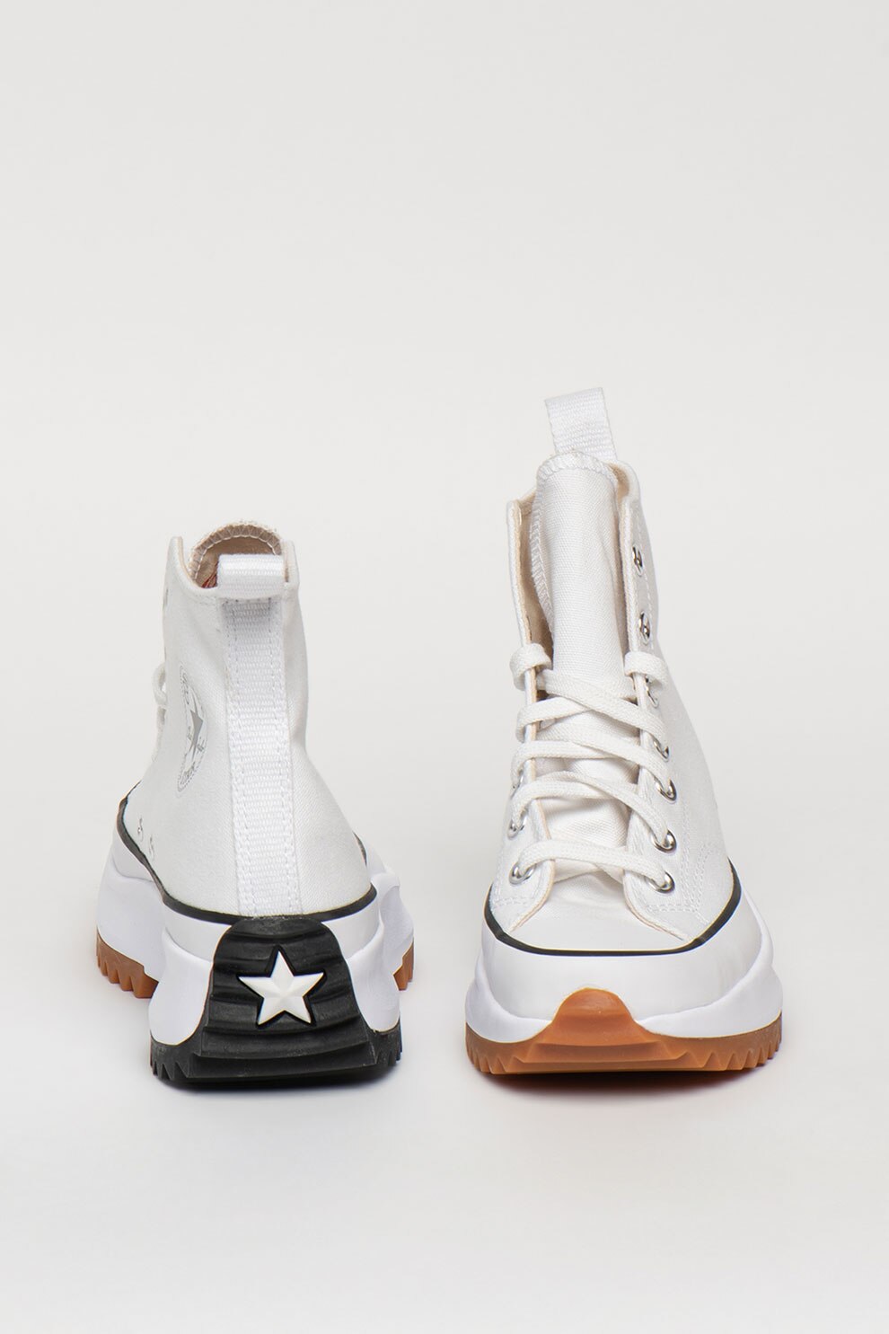 Converse, Tenisi inalti unisex cu talpa flatform Run Star Hike, Alb ...