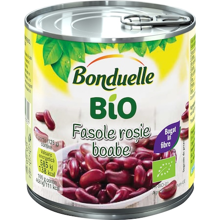 Fasole Rosie Bio Conserva Bonduelle 310 g - eMAG.ro
