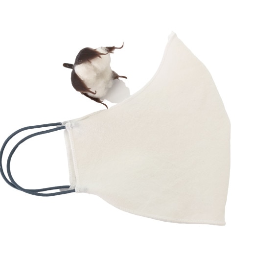 Masca fashion reutilizabila din Bumbac 100%, Design Ergonomic, Alba ...