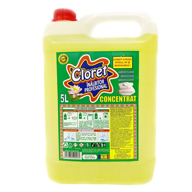 Clor inalbitor profesional, 5L, Cloret - eMAG.ro