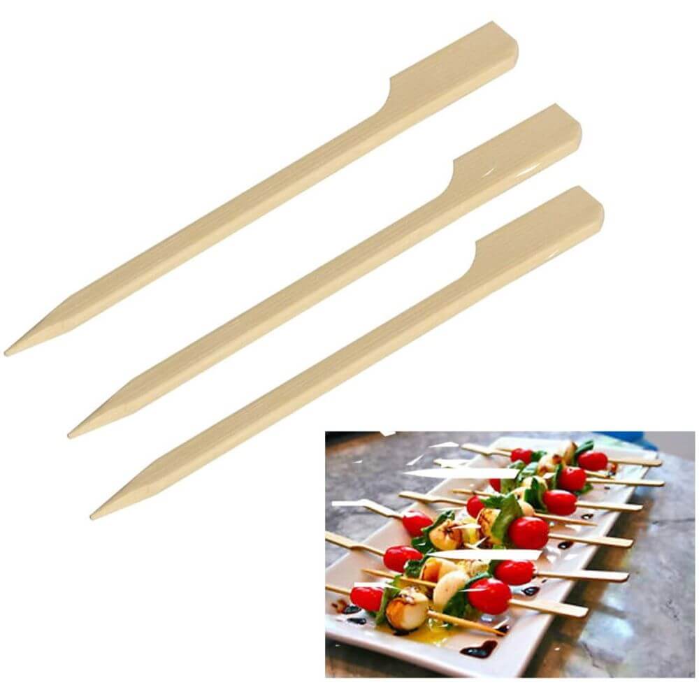 Set 50 Scobitori din Lemn Cocktail OTI, 15cm x 3mm, Articole pentru ...