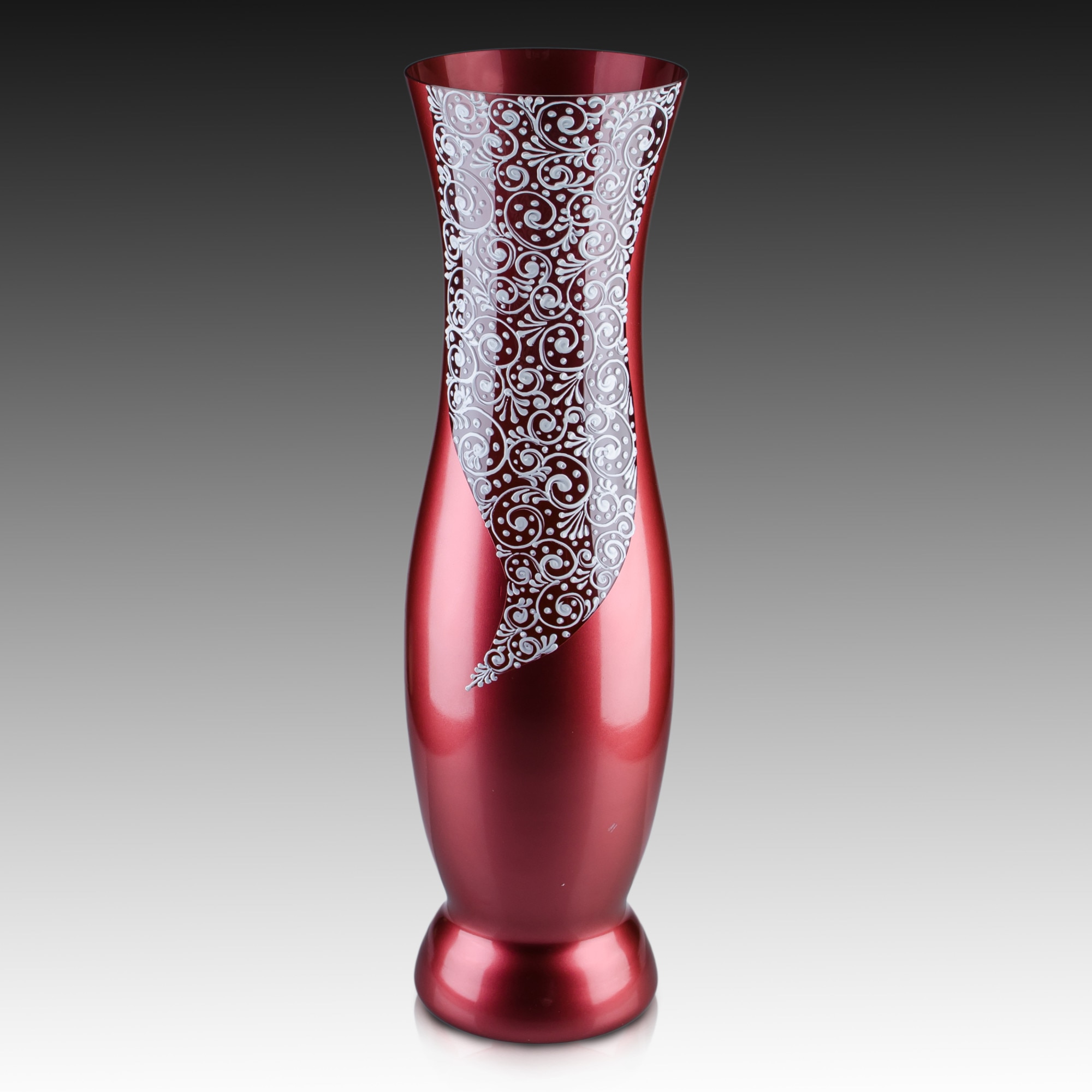 Vaza de podea sticla pictata manual Diana 50 cm - eMAG.ro