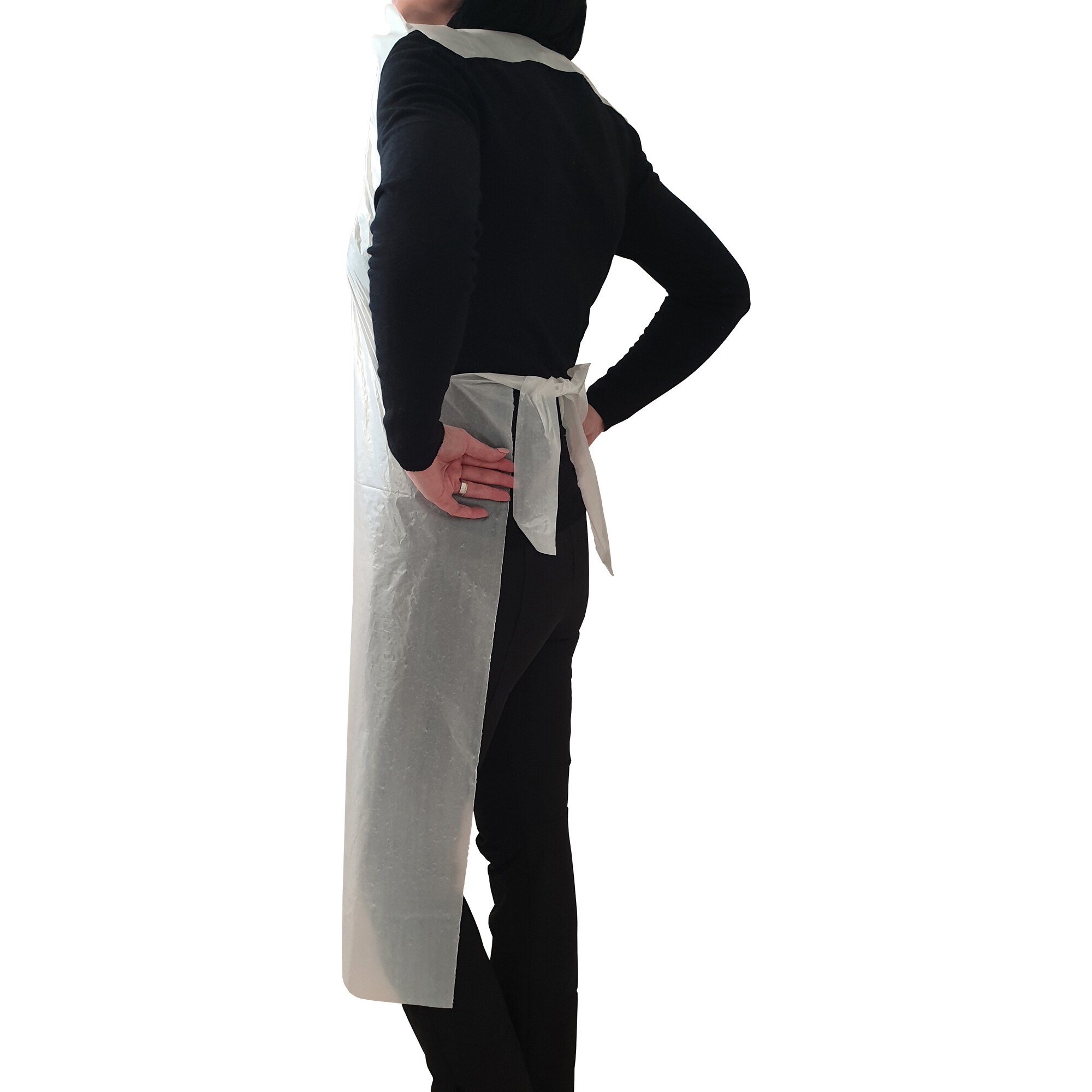 Set sorturi de protectie unica folosinta, Premium, Polietilena, Alb ...