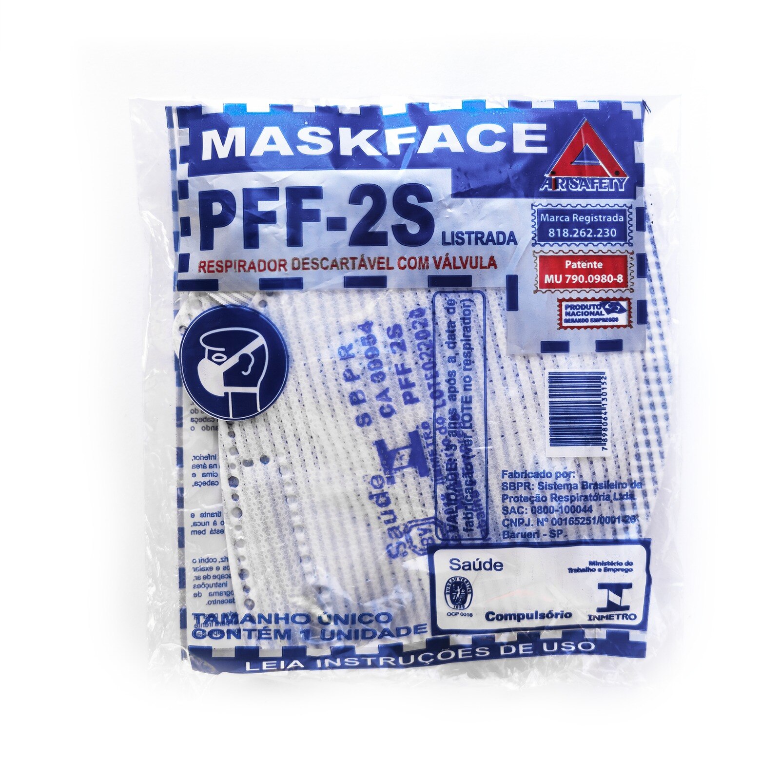 Set 2 Masti tip N95/FFP2 (cu filtru), Air Safety -MASKFACE, alb ...