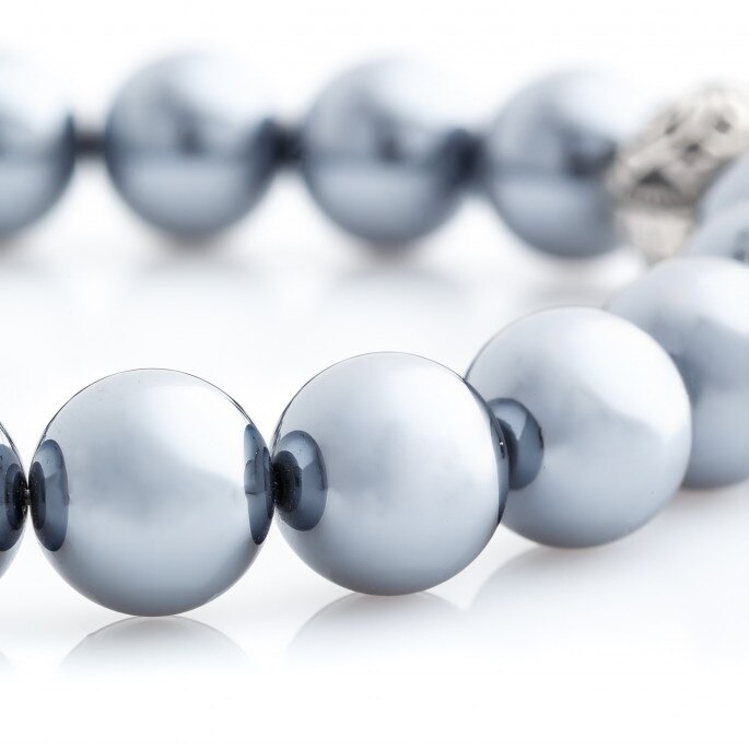 Bratara semipretioasa din Terahertz, Balisarda Jewelry, argintie, XXL ...