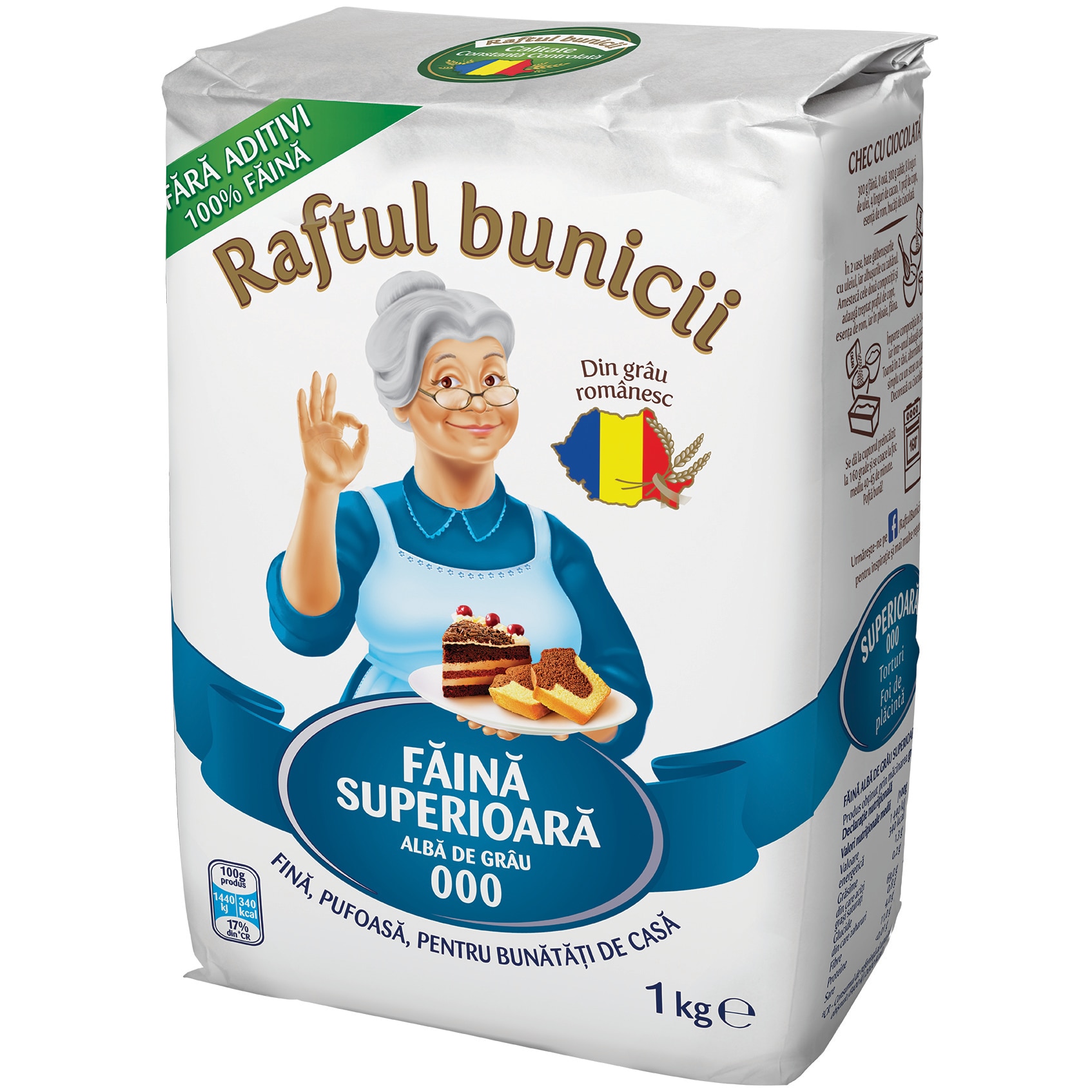 Faina de grau Raftul Bunicii 000, 1 Kg - eMAG.ro